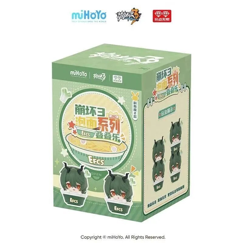 Honkai Impact 3rd Instant Noodle Series Аниме фигурка 4.4-5.07cm, Изысканный подарок, Mobius