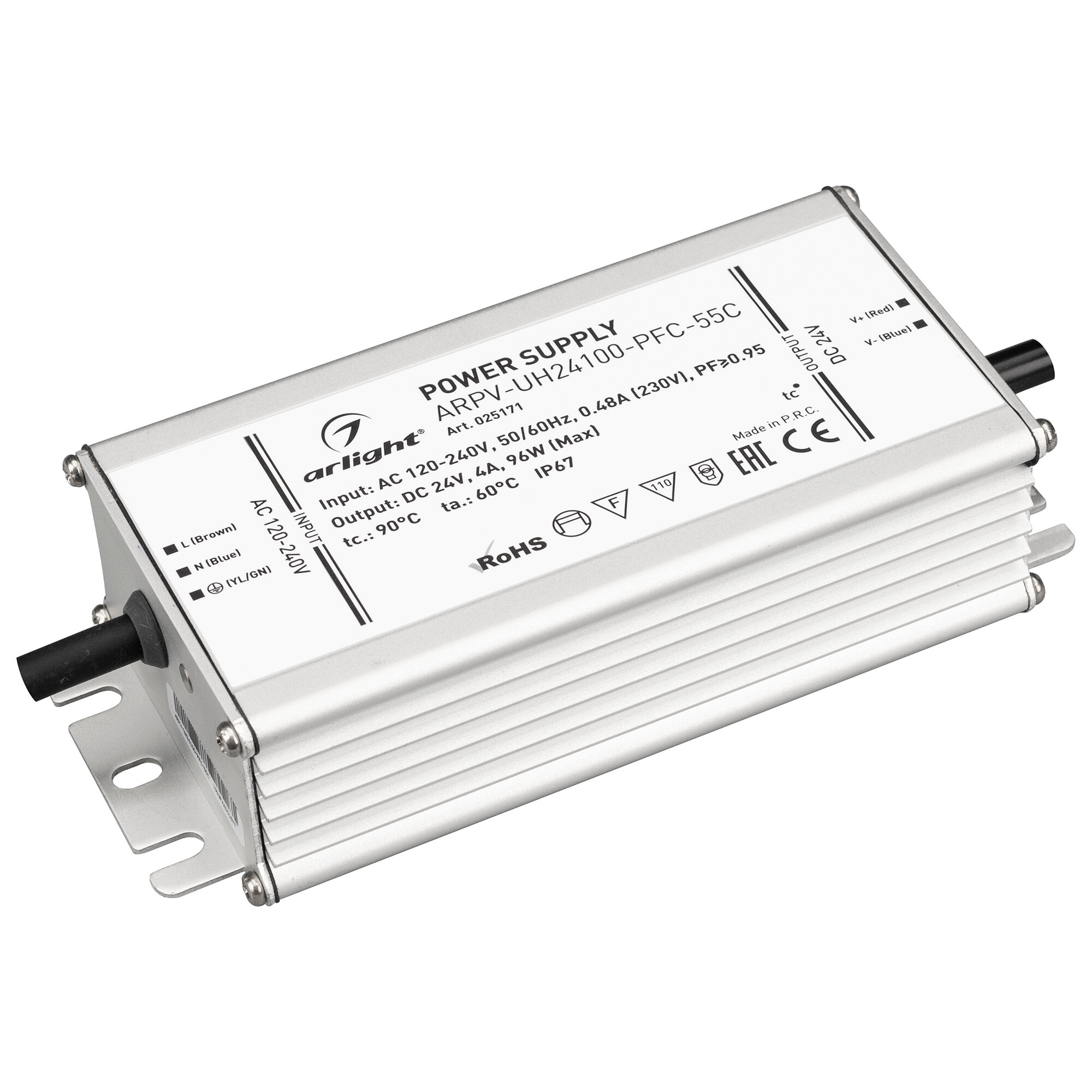Источник напряжения Arlight Блок питания ARPV-UH24100-PFC-55C (24V, 4.0A, 96W)