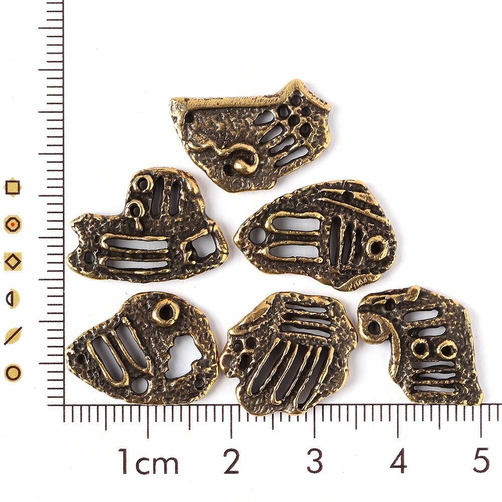 Разделитель, набор 6 штук фурнитуры для бижутерии Anna Bronze л1119(6) — фото 1