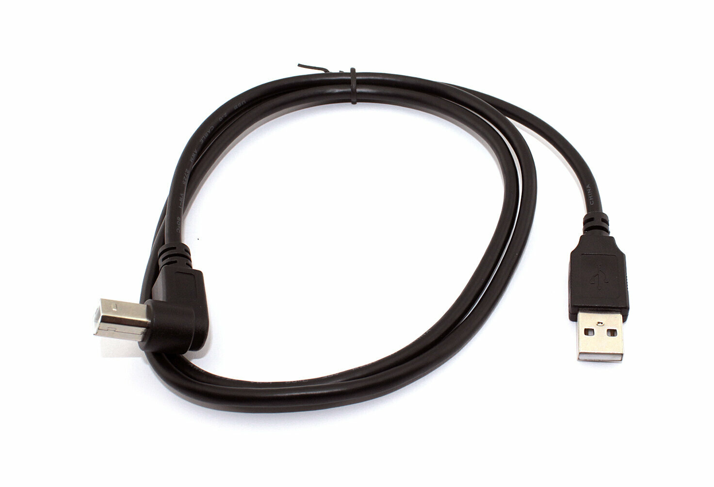 Кабель USB 2.0 на USB-B угол вверх 1 м