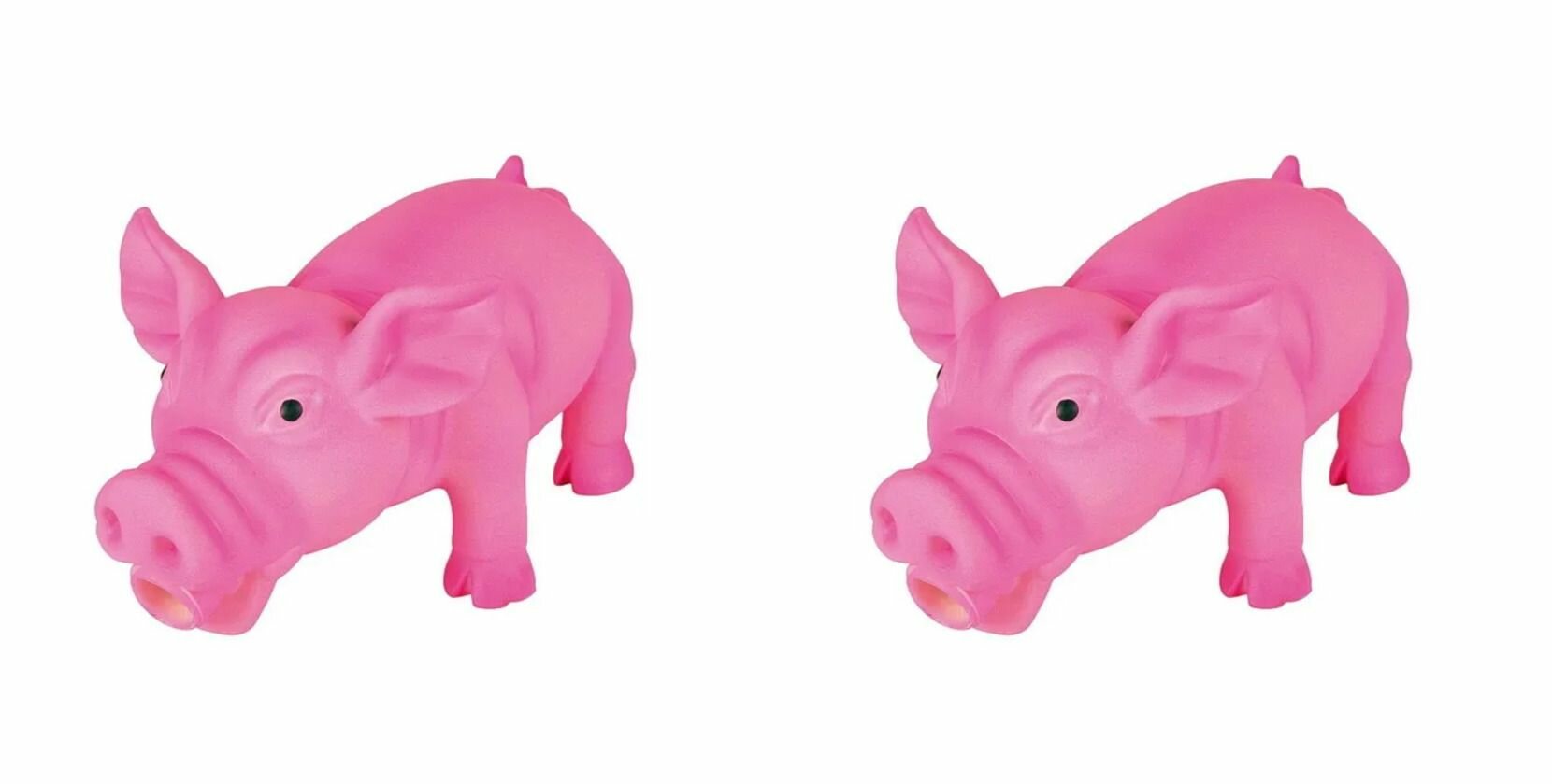 TRIXIE Игрушка для собак Свинка хрюкающая, 17 см, 2 уп