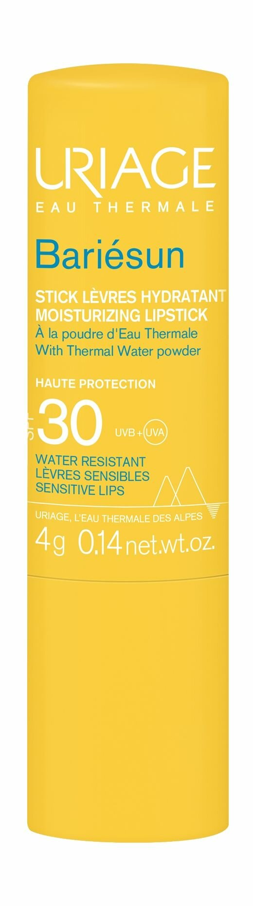 URIAGE Стик для губ SPF 30 увлажняющий "Барьесан", 4 г