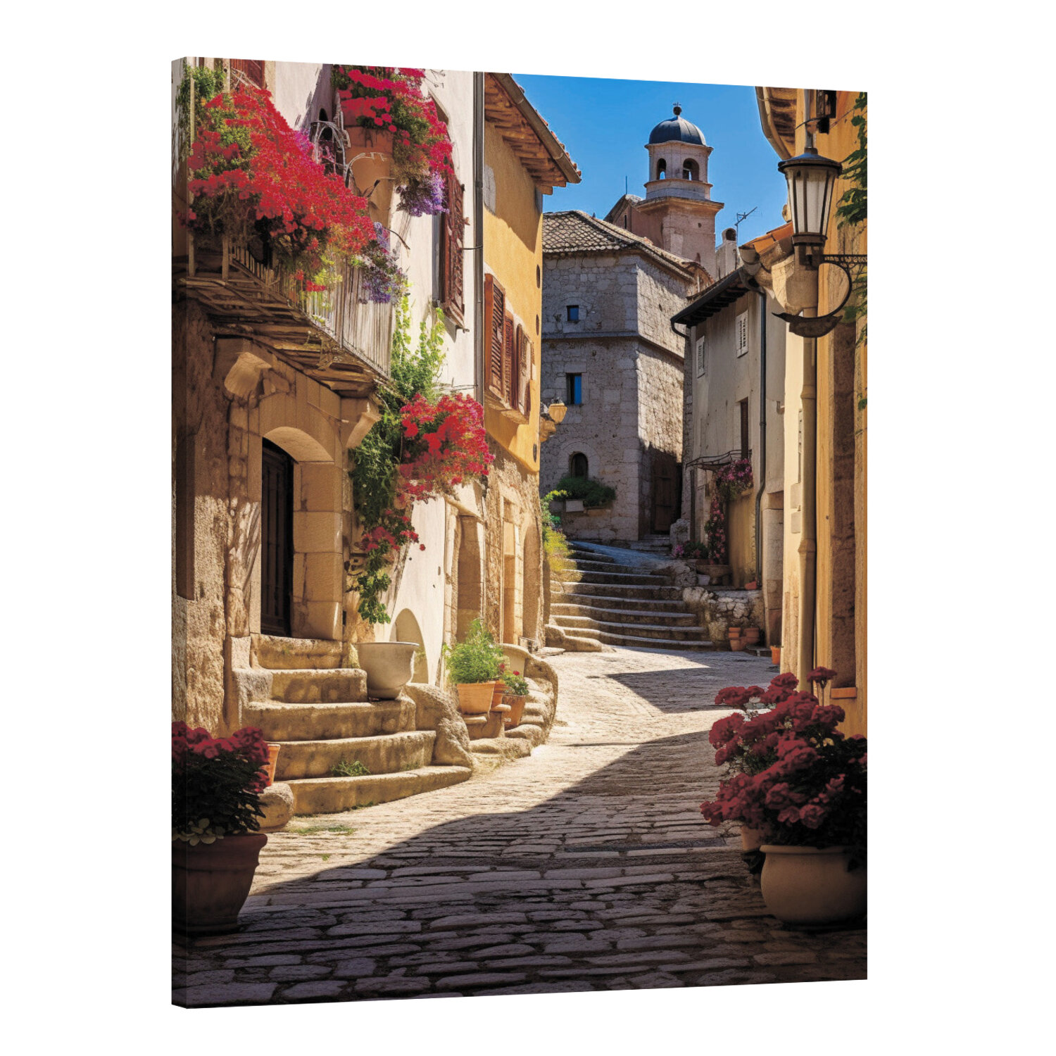 Интерьерная картина 50х70 "Деревня в стиле барокко"