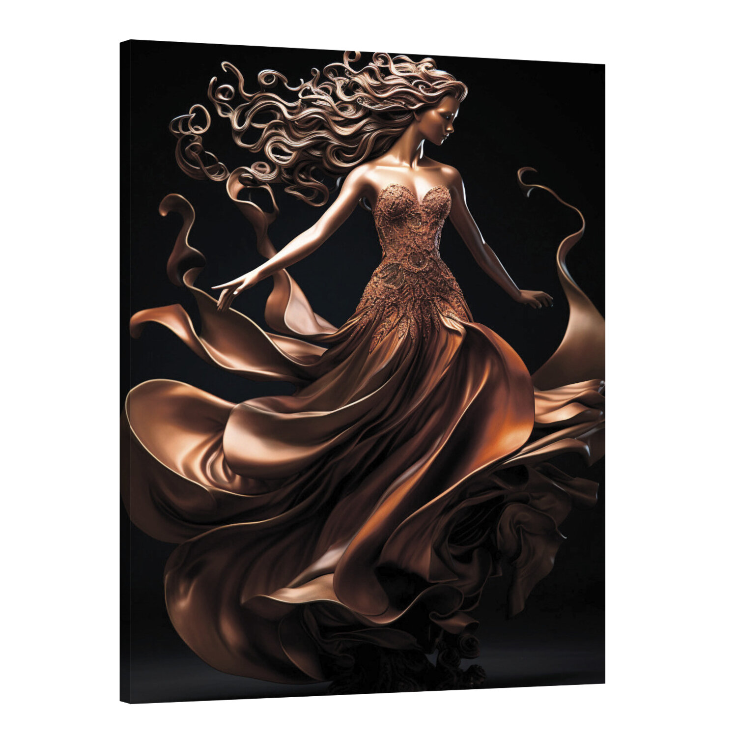 Интерьерная картина 50х70 "Кукла в танце"