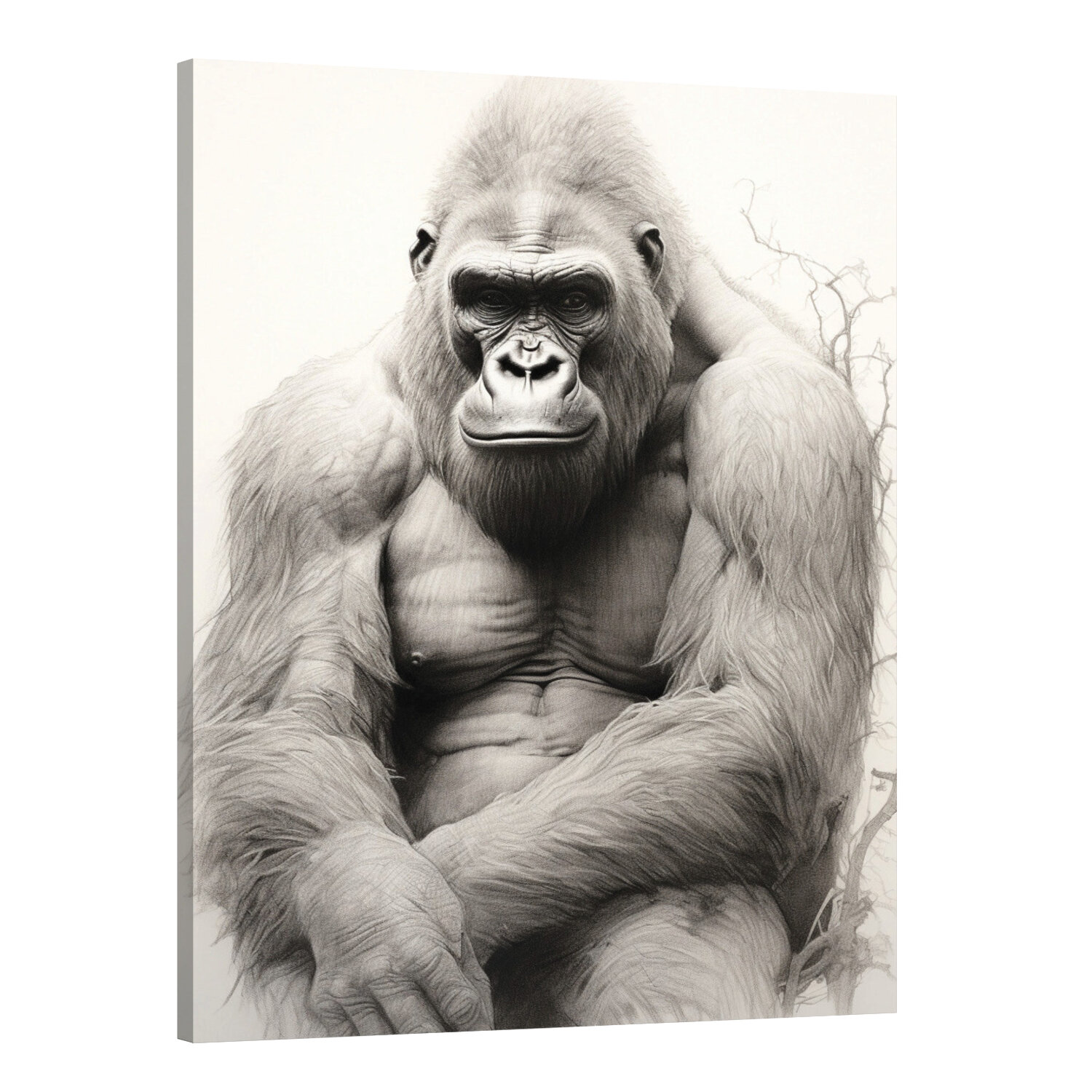 Интерьерная картина 50х70 "Горилла"