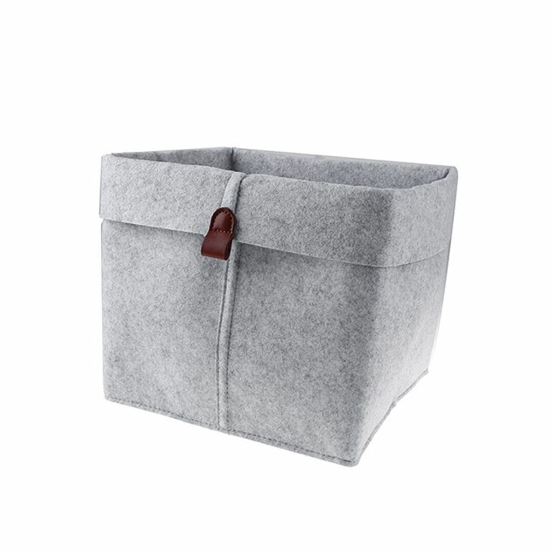 Корзина Handy Home "Фетр" Д230, Ш230, В265 см, складная, текстиль, серая