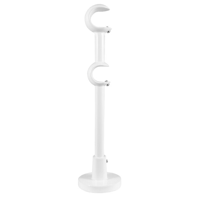 УЮТ Ост 20/16 мм 2-рядный белый кронштейн для мебельных систем стойкое крепление арт.22.23ТО.0204