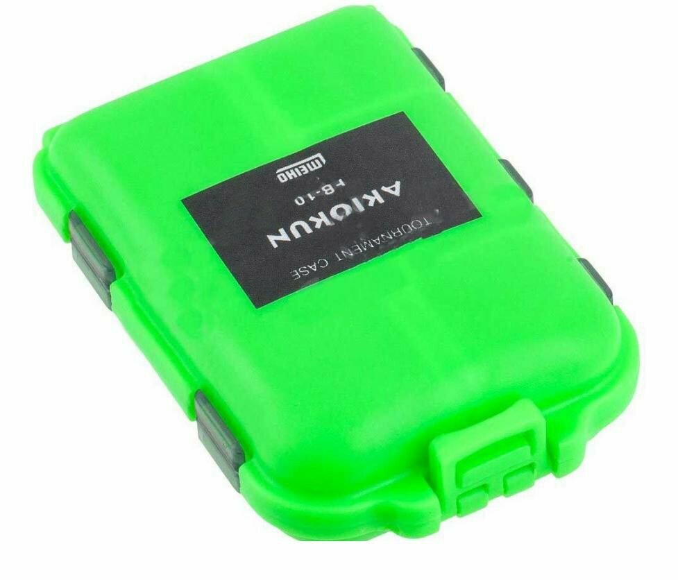 Коробка Versus MEIHO Akiokun FB-10 # Green (97 x 65 x 30мм), зелёная