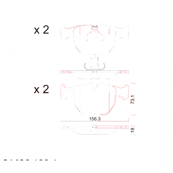 ZIMMERMANN 21486.190.1 (34111163307 / 34111165227 / 34112229031) колодки пер BMW (БМВ) e39 4.0 / e38 4.0 / x5 (б / датч)
