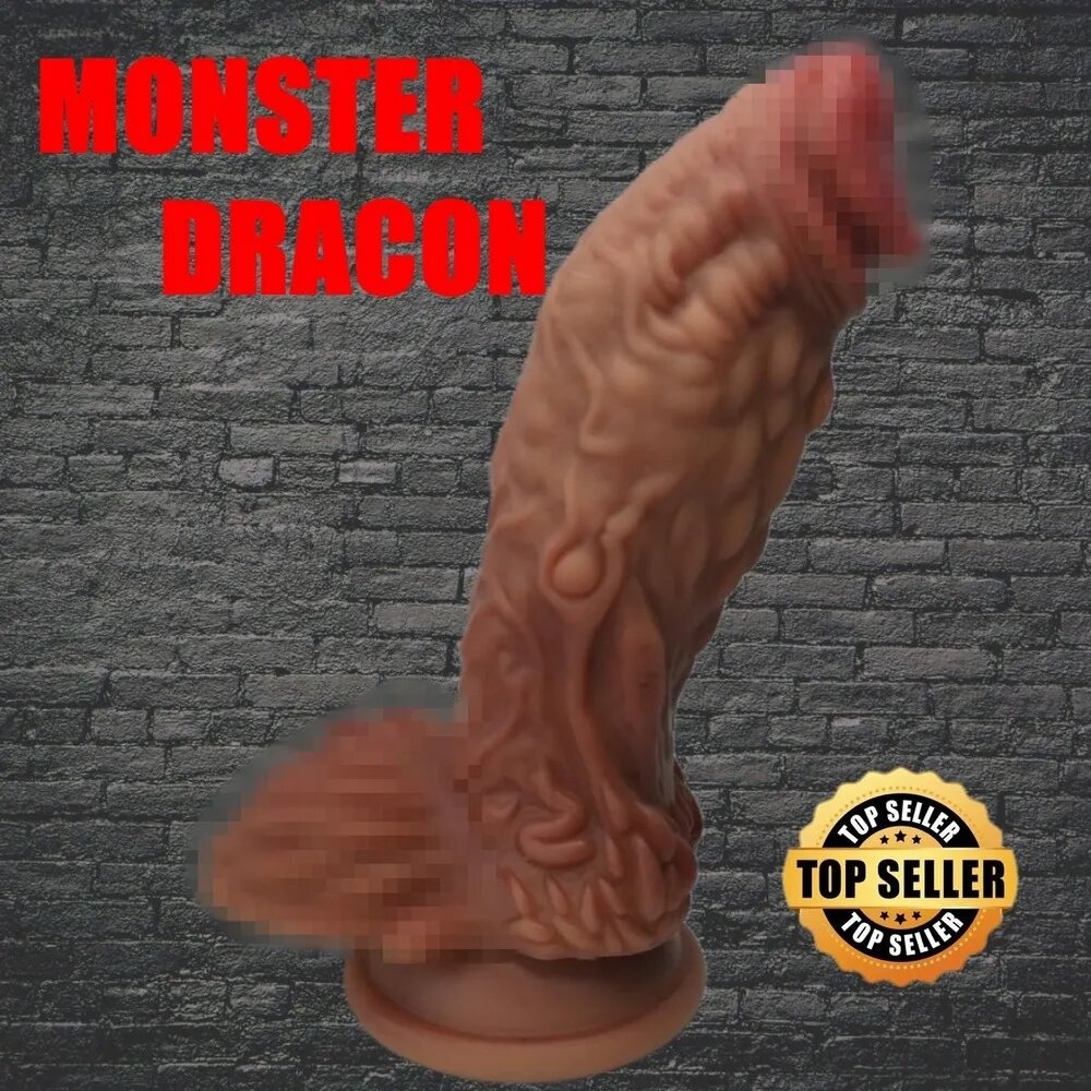 Рельефный фаллос на присоске 19 см диаметр 5,5