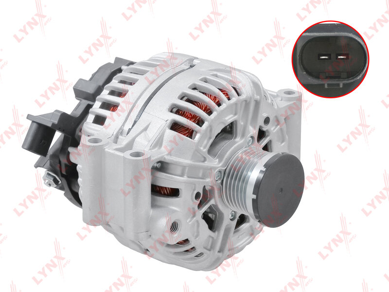 Генератор LYNXauto EA-1404. Для BMW БМВ 1 E81/E87 116i-120i 04-11/3 E46/E90/E91/E92/E93 316i-320i 01-13/5 E60/E61 520i 07-09/X1 E84 18i 10-15/X3 E83 2