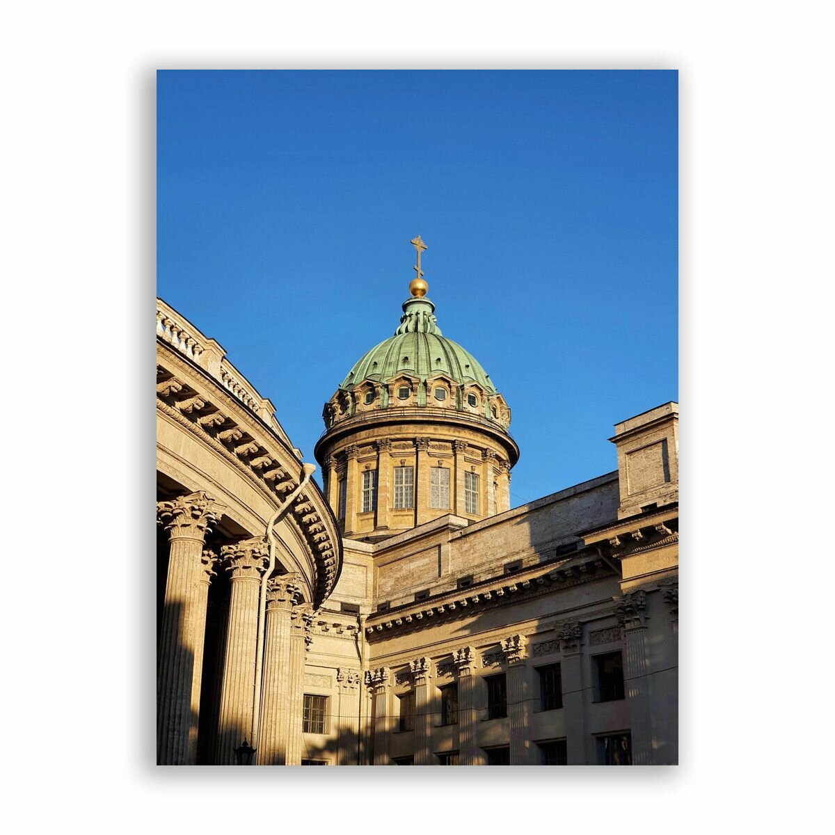 Постер, плакат на бумаге / Санкт-Петербург - Казанский собор / Размер 40 x 53 см