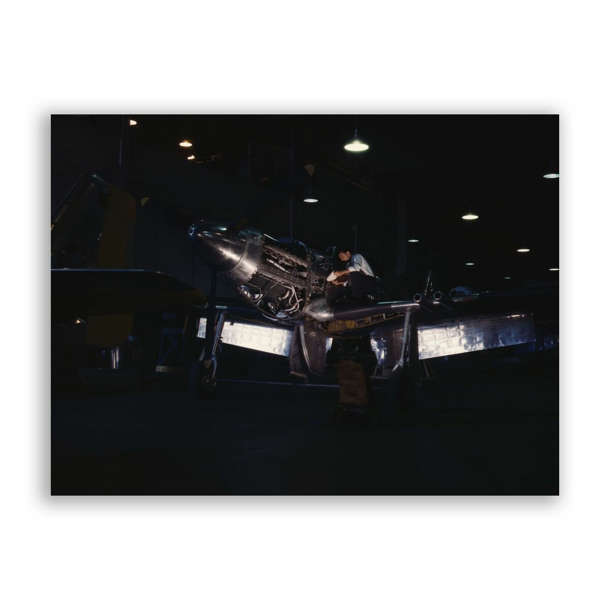 Постер, плакат на бумаге / Ретро фотографии американских рабочих. 1940 год / Размер 40 x 53 см