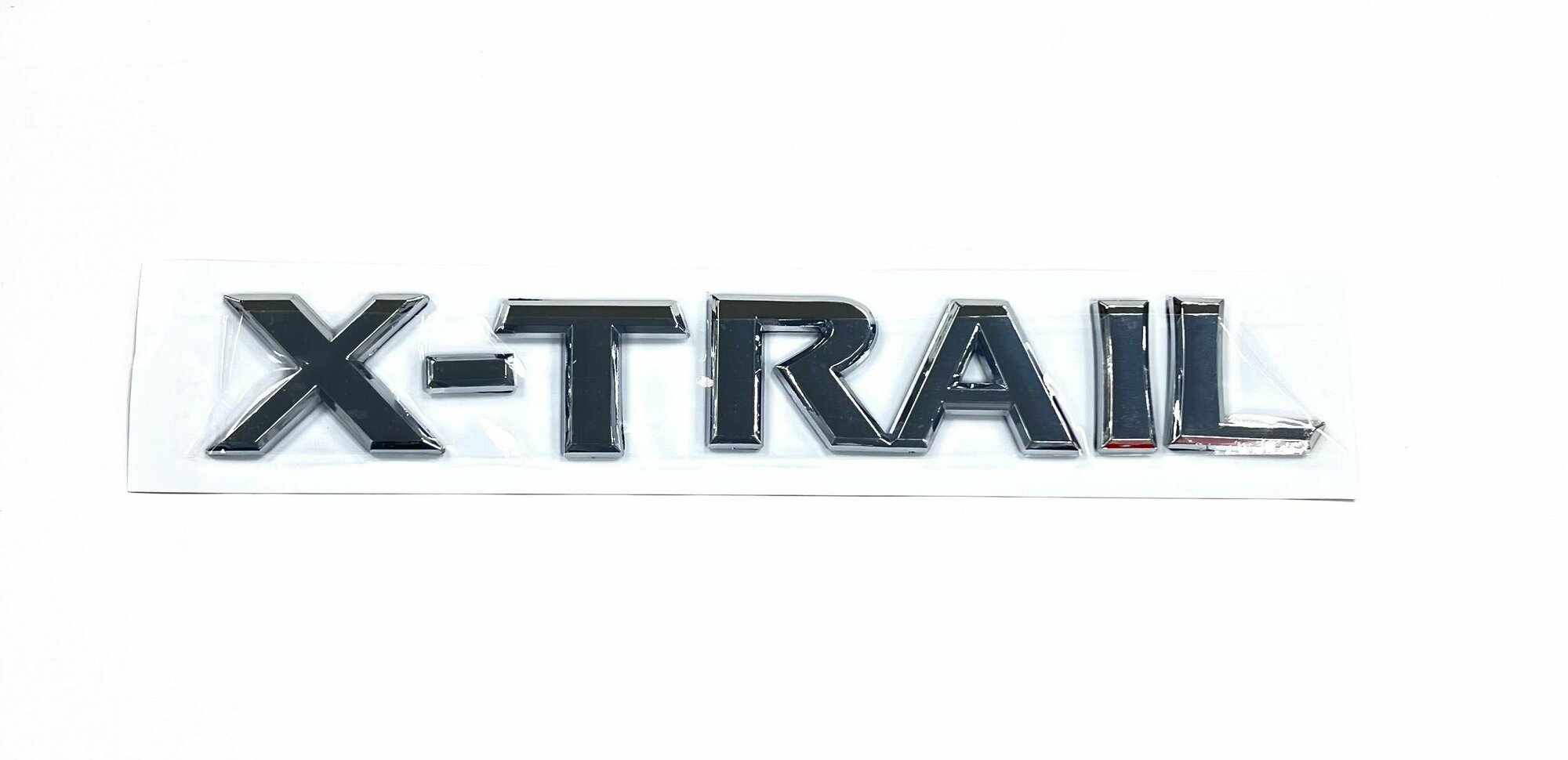 Шильдик "X-TRAIL" на багажник авто Nissan X-Trail (длина 18см). Ниссан Х-Трейл