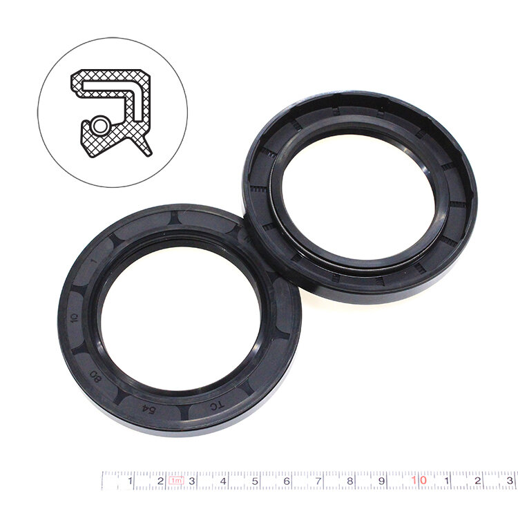 Манжета армированная (Сальник) 54х80х10 (тип 2 / TC) 70NBR