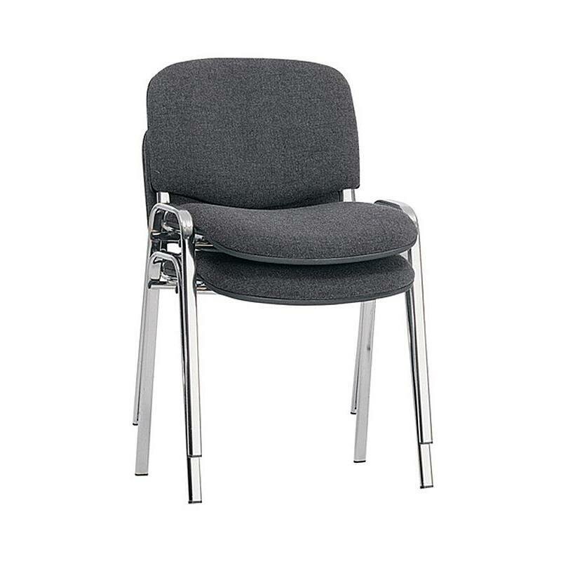 Стул офисный изо ISO chrome Ткань (2 шт), C38 серый