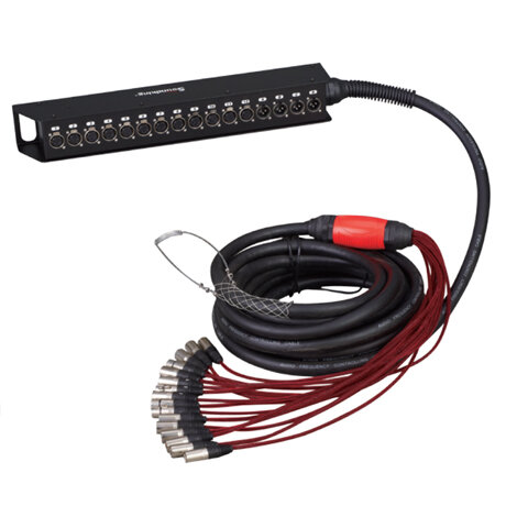 Сценическая коммутационная коробка 12хXLR входов 4хXLR выхода, 15м, Soundking BCB903-15m