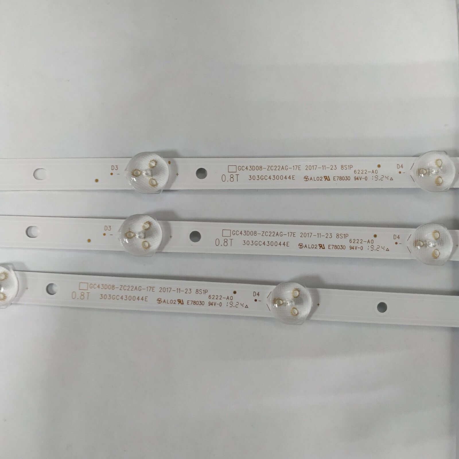 Подсветка (GC43D08-ZC22aAG-17E) для Samsung UE43J5202 с разбора Б/У