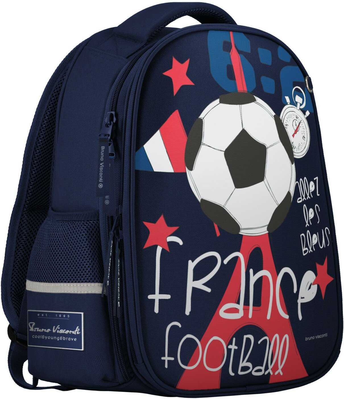 Рюкзак-облегченная капсула Франция, синий с эргономичной спинкой