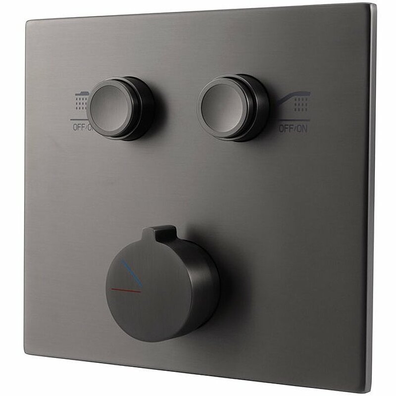 Смеситель Vincea VSCV-421GM для душа встраиваемый, вороненая сталь