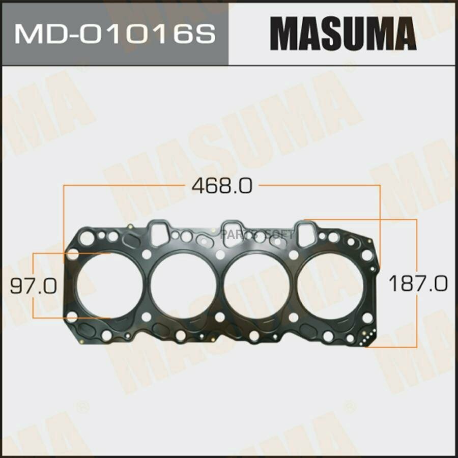 Прокладка ГБЦ Masuma арт. MD-01016S