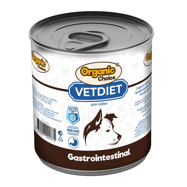 Консервированный корм Organic Choice Gastrointestinal для собак с чувствительным пищеварением, 340 гр