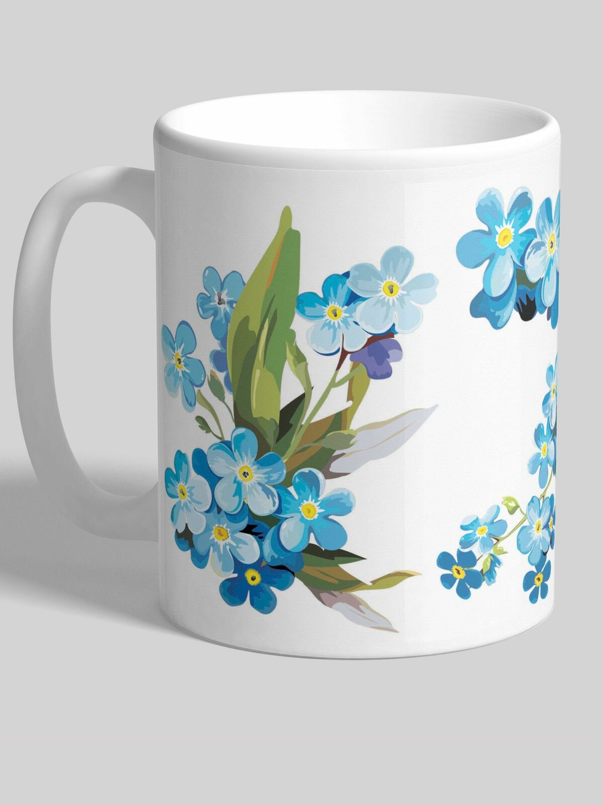 Кружка cooperative.moscow " Незабудка цветок " (кружка с Незабудкой , Незабудка , кружка с цветком, кружка Незабудка , подарок с любовью, кружка с цветами, цветы, цветок) , 330 мл, 1 шт