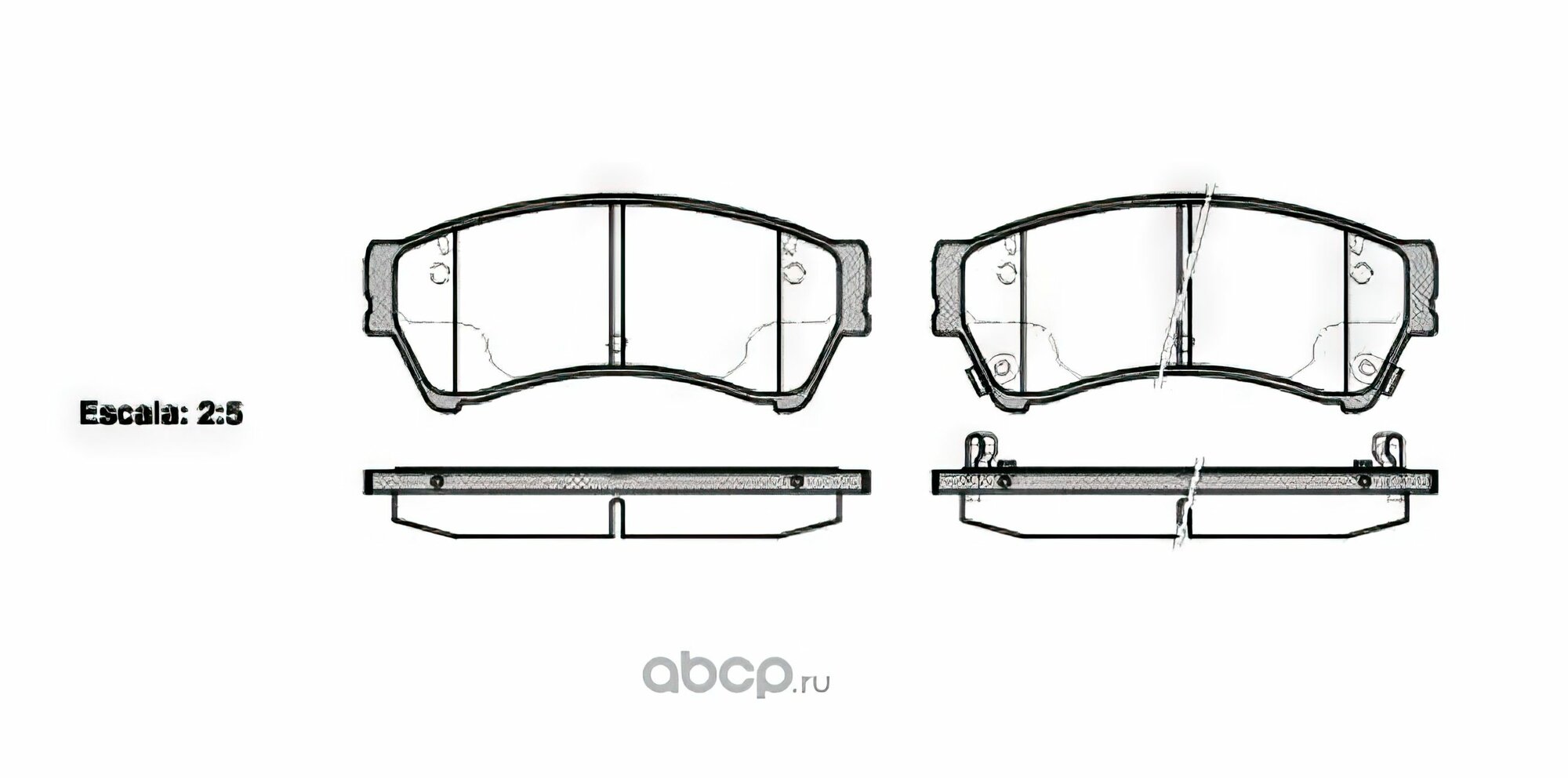 Тормозные колодки дисковые передние.