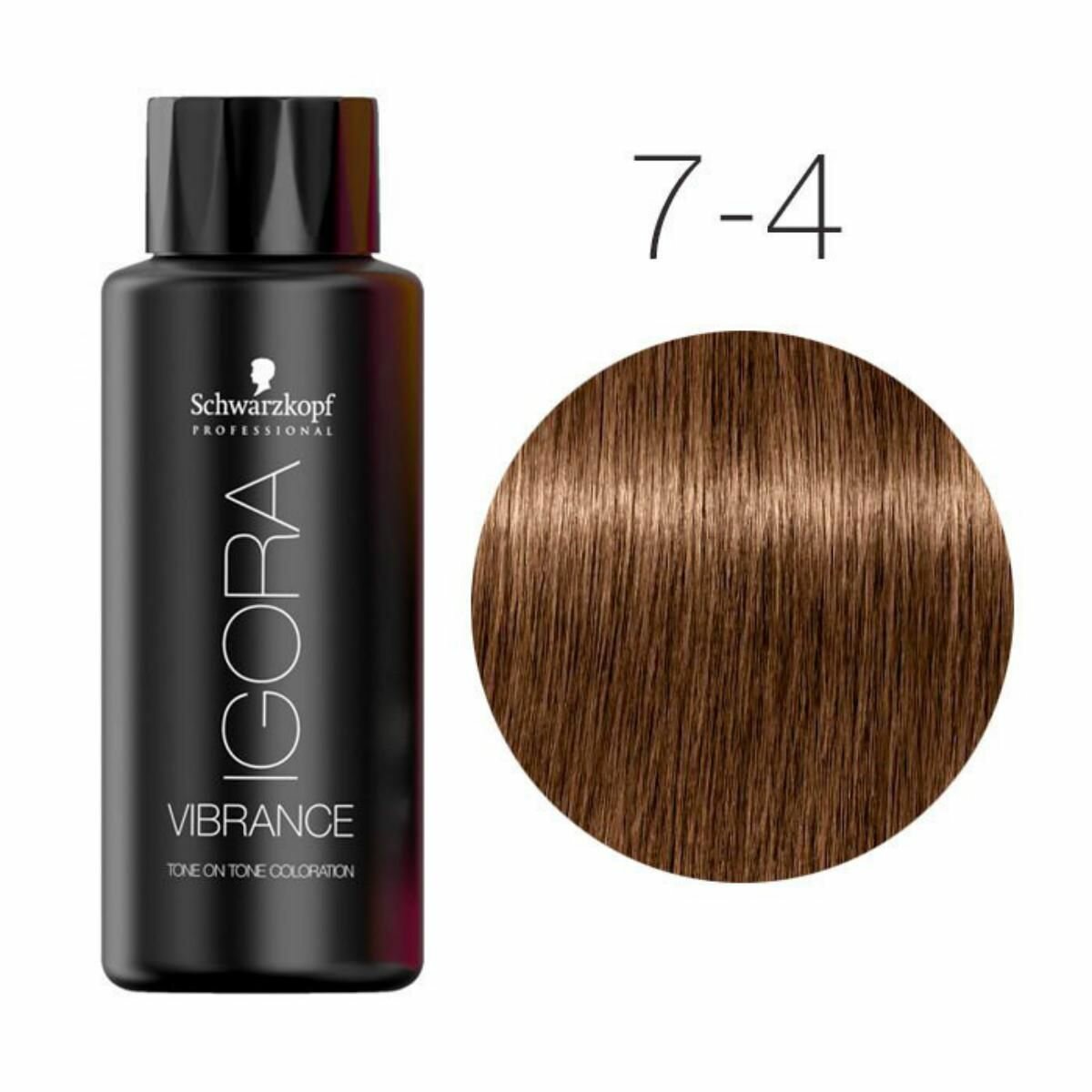 Schwarzkopf IGORA Vibrance 7-4 Средний русый бежевый Краска для волос 60мл