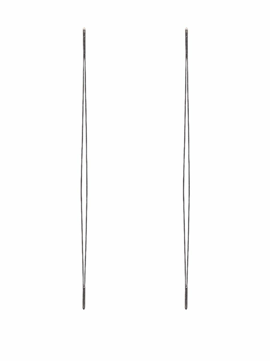 Иглы гибкие бисерные с широким ушком d 0.5 мм. (2 шт .)