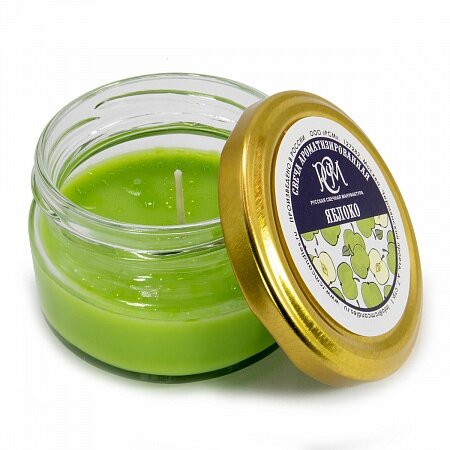 Эко-свеча ароматизированная яблоко RSM-2-8 (7 на 5 см.), 1 шт.