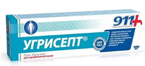 911 Угрисепт гель-бальзам для проблемной кожи 100 мл 2уп