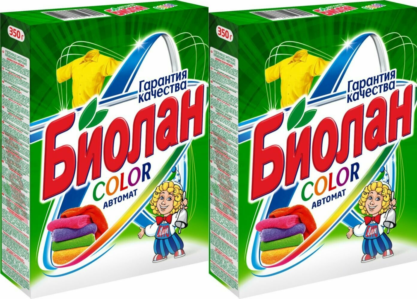 Биолан стиральный порошок автомат колор 350 г. - 2 шт