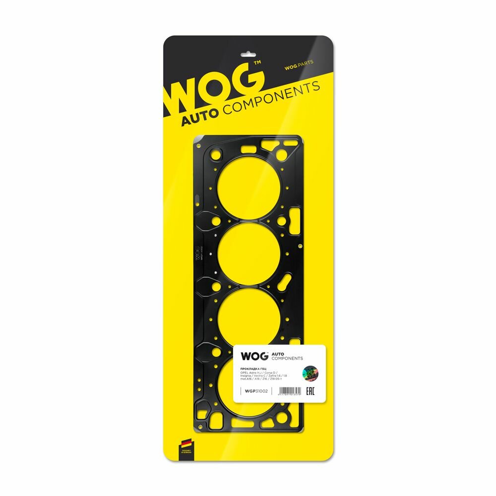 Прокладка ГБЦ WOG WGP31002, для Opel Astra/Corsa/Insignia/Vectra/Zafira