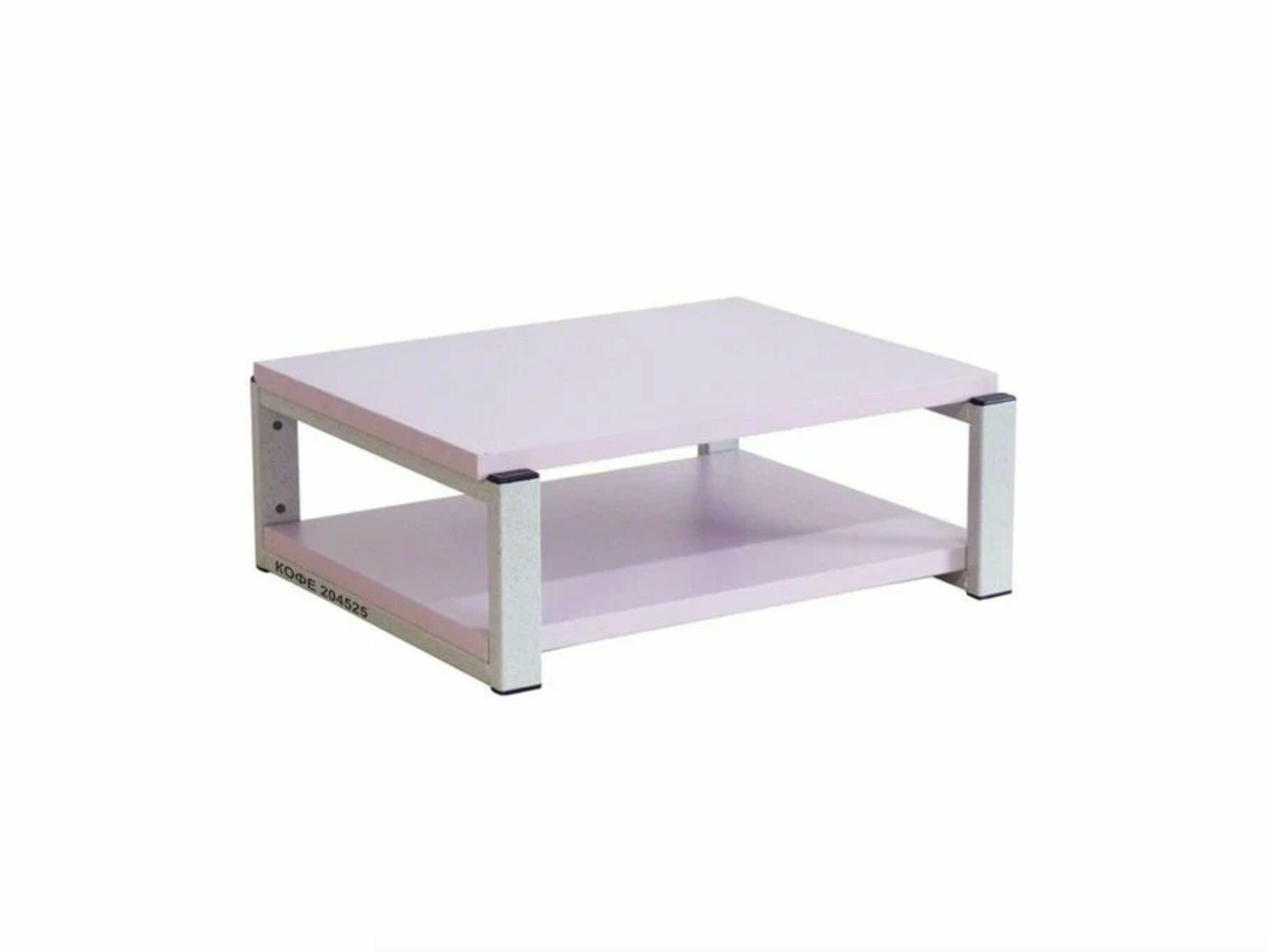 Полка для кофемашины GARROSS "SIBERIA 204525", две полки 30х40 см, высота 17 см, каркас серый, цвет полок лаванда