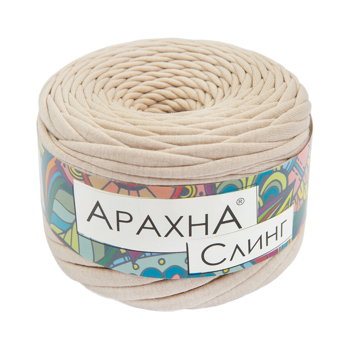 Пряжа ARACHNA "Sling" 100% хлопок 150 г 50 м №54 св. песочный