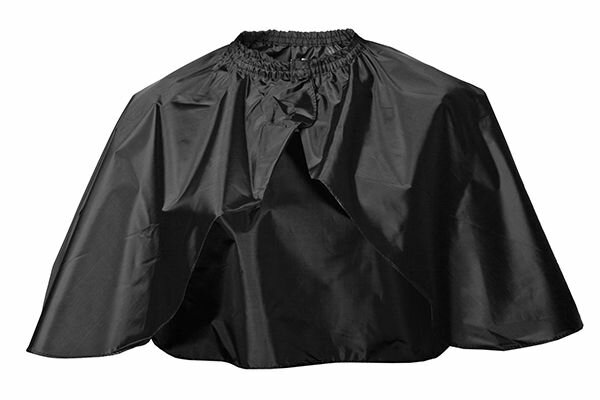 Пелерина для окрашивания Harizma на липучке черная 73х115см