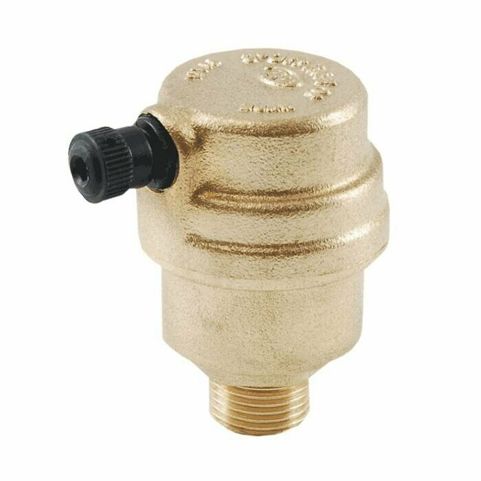 Воздухоотводчик автоматический латунь 500 Ду 15 Ру10 G1/2" НР прямой OR 0500.015