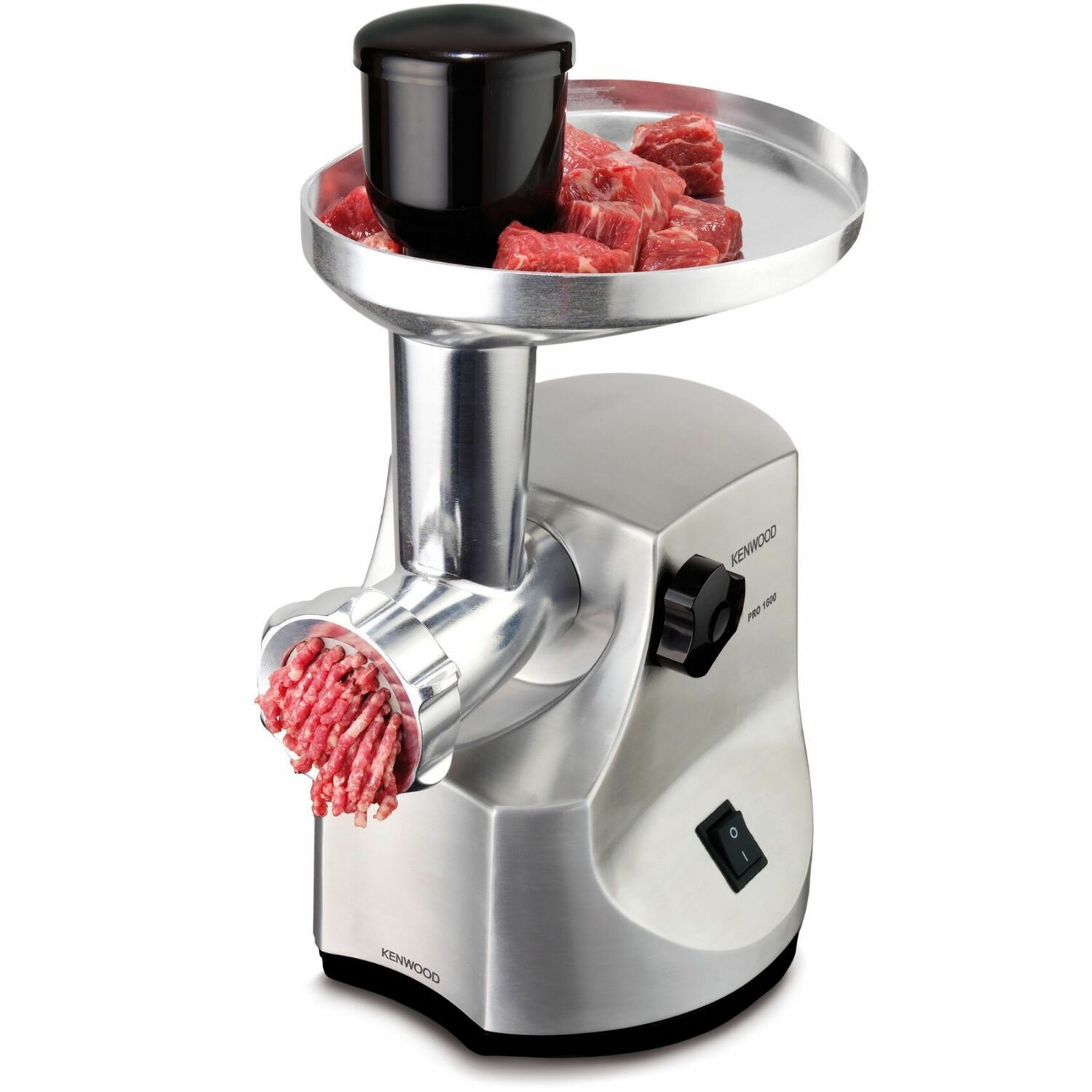 Мясорубка Kenwood MG510, серебристая, металл, 1600Вт, 2 кг/мин