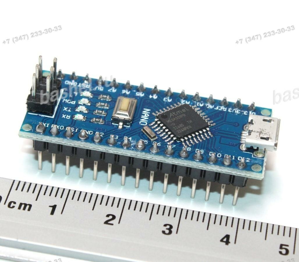 Arduino Nano MicroUSB V3.0 CH340, пины распаяны (not original), Программируемый контроллер