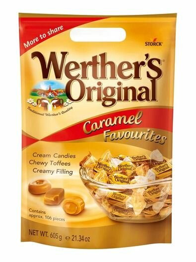 Конфеты Werther's Original ассорти, большая упаковка 605 г (из Финляндии)