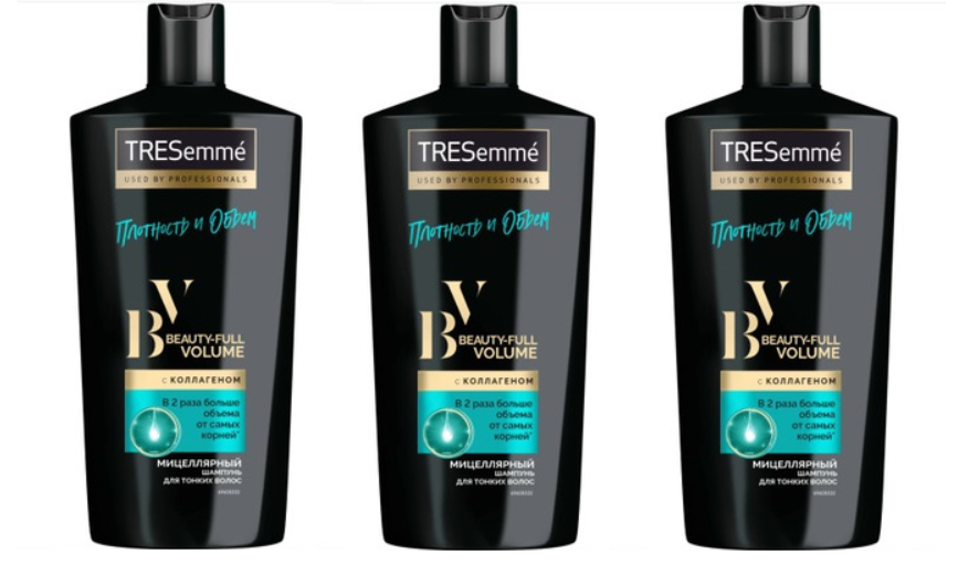 Тресемме Шампунь для создания объема тресемме Beauty-full Volume, 650мл, 3 уп