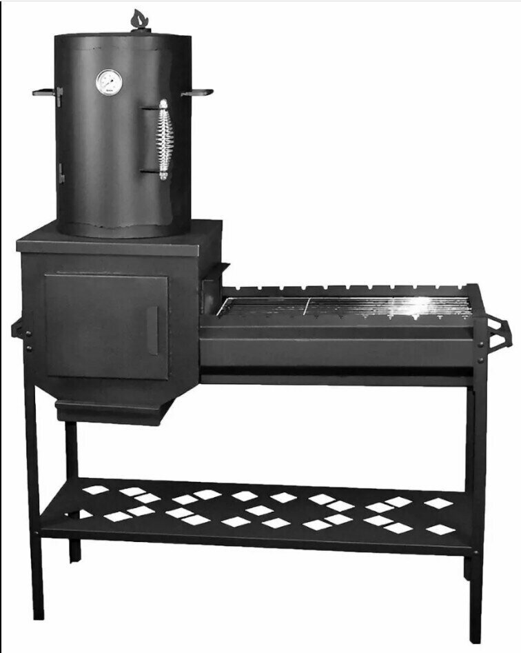 Мангал с коптильней "Профи"