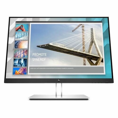 24" Монитор HP E24i G4, 1920x1200, IPS, 1хHDMI, 1хDP, черный и серебристый [9vj40aa]