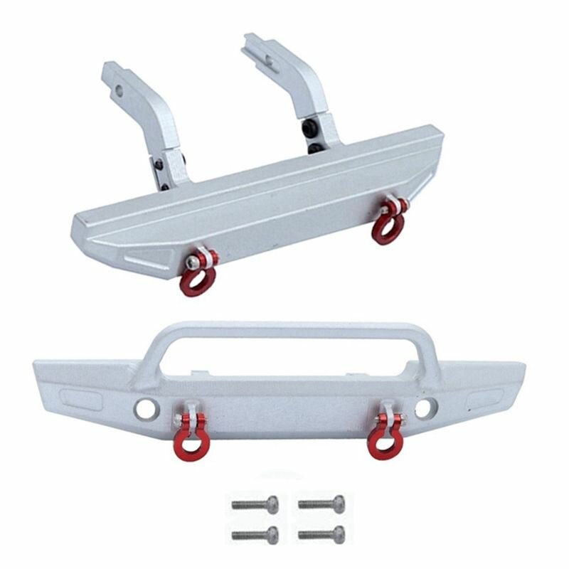 Металлический Передний И Задний Бампер 9734 Для TRX4M -4M 1/18 RC Crawler Car Upgrade OP Spare Parts Silver