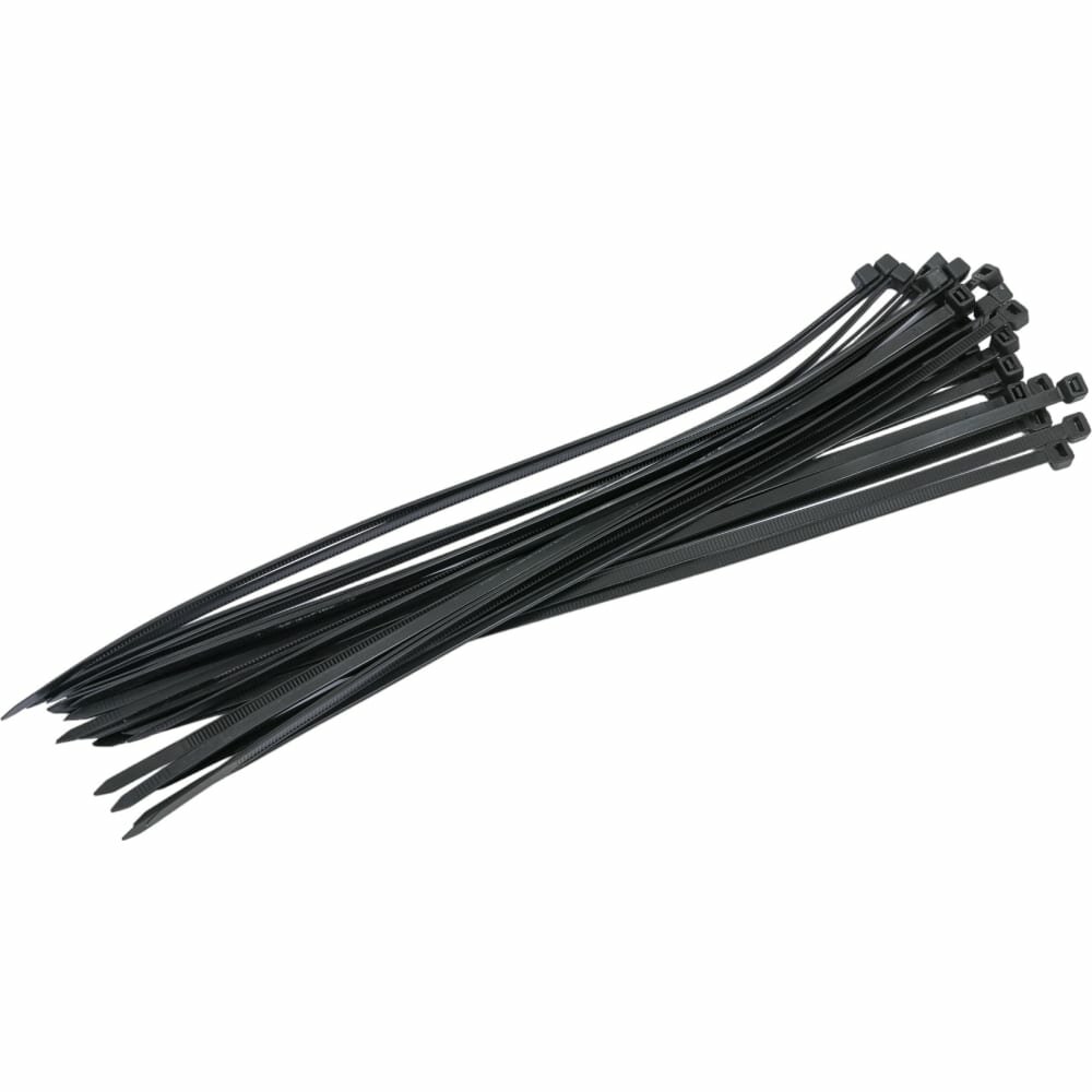 Нейлоновые стяжки Промрукав 4,8х300, черные. PR08.3077 8x300, для крепления кабелей и проводов