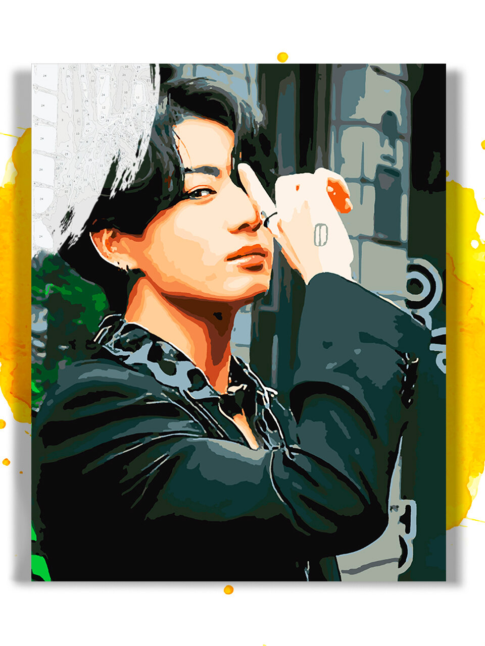 Картина по номерам на холсте BTS Jung Kook Aesthetics, 40 х 60 см