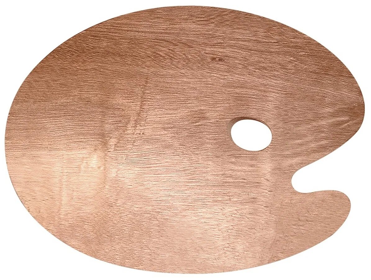 Палитра Сонет DK 18423 деревянная 30 х 40 см, коричневый, ДВП