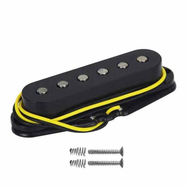 Звукосниматель IKN сингл нековый для электрогитары Stratocaster черный Alnico5