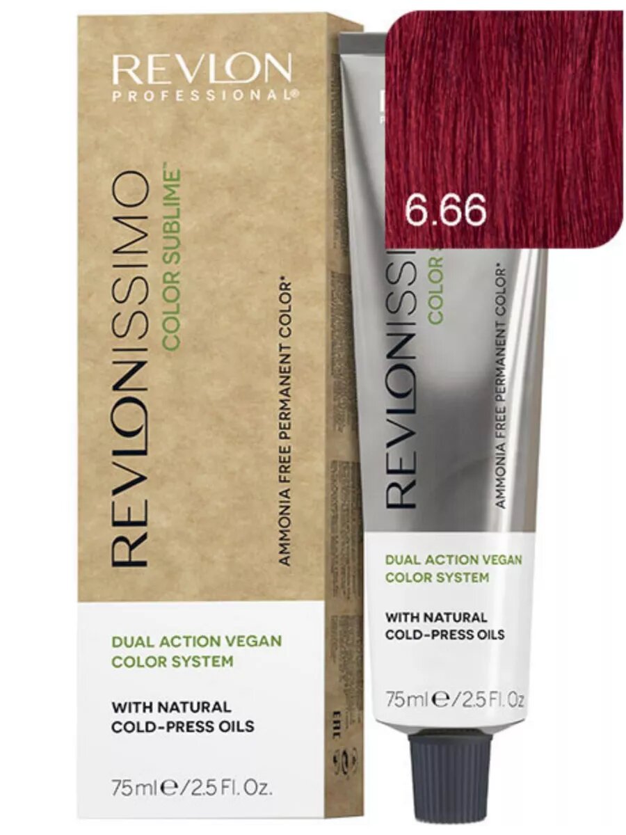 Revlon COLOR SUBLIME VEGAN 6-66 Насыщенный Красный 75мл
